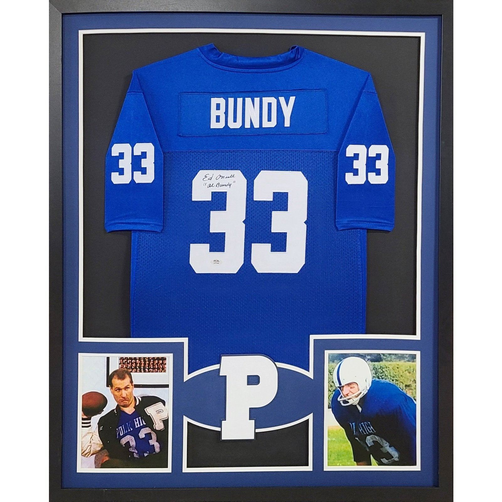 Al Bundy Ed O'Neill Framed Signed Jersey JSA Autographed Polk High ...