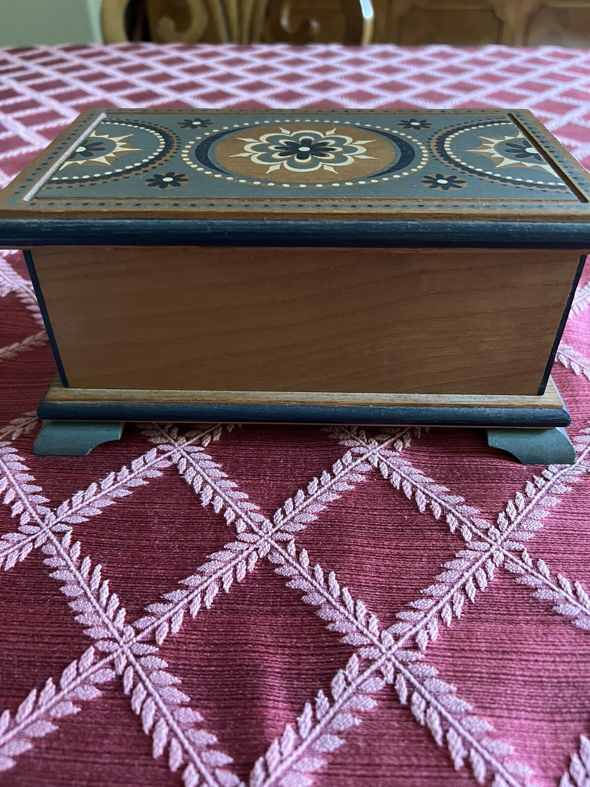 Anri Reuge Swiss Movement Jewelry or Trinket Wooden Box Plays Emperor’s ...