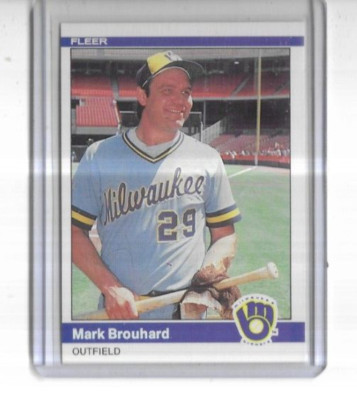 1984 Fleer #195 Mark Brouhard Milwaukee Brewers | eBay