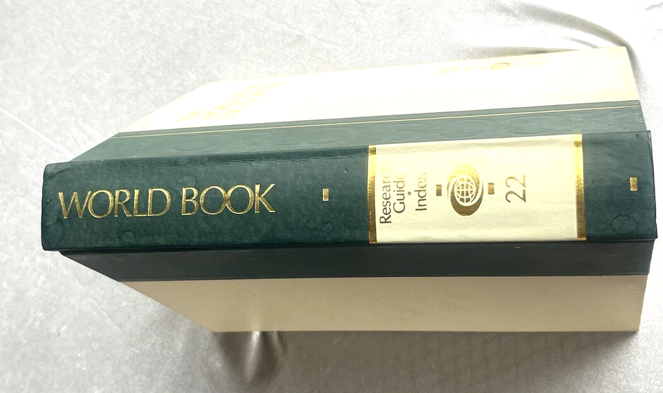 1990 Copyright World Book Encyclopedia Research Guide Index 22 | eBay