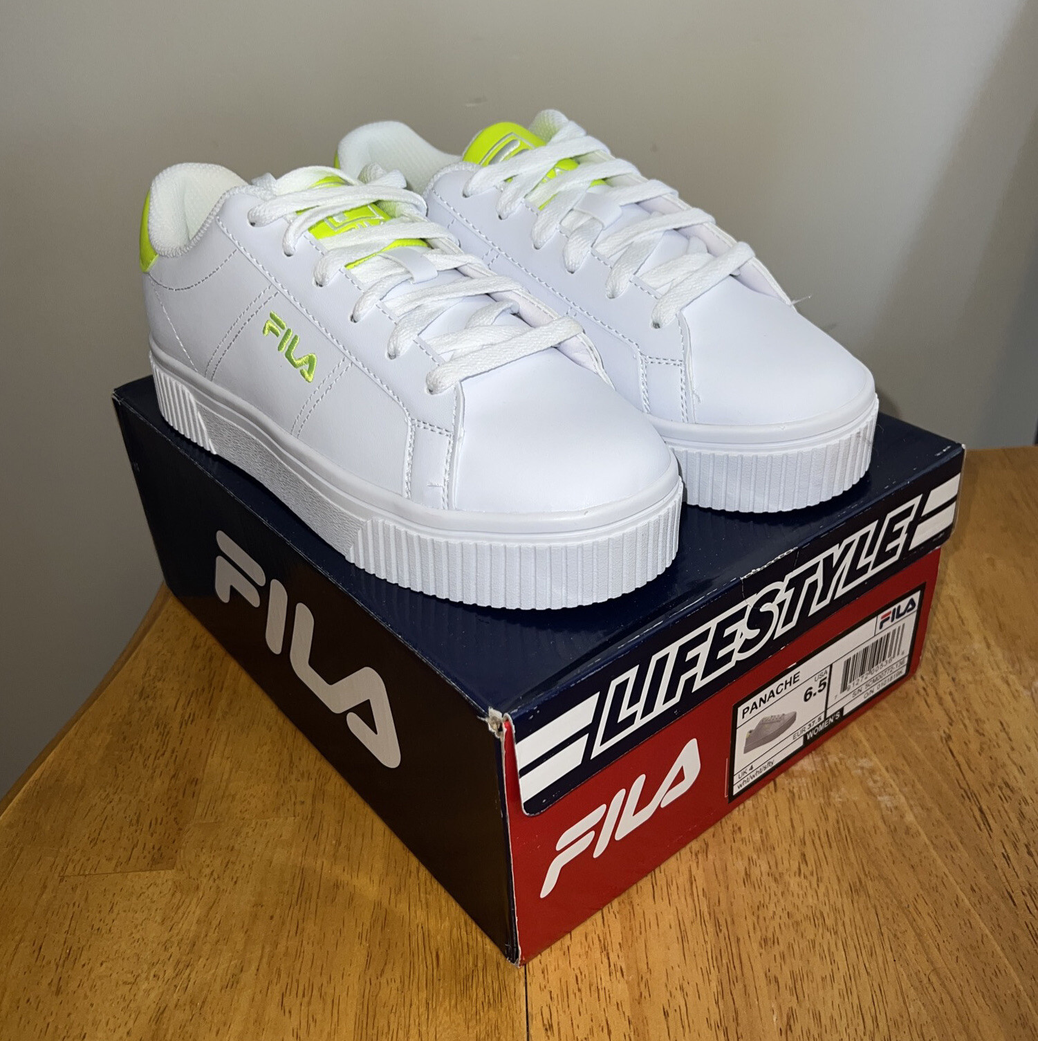 FILA Panache Platform Sneakers Women's White Platform Fashion Sneakers ...