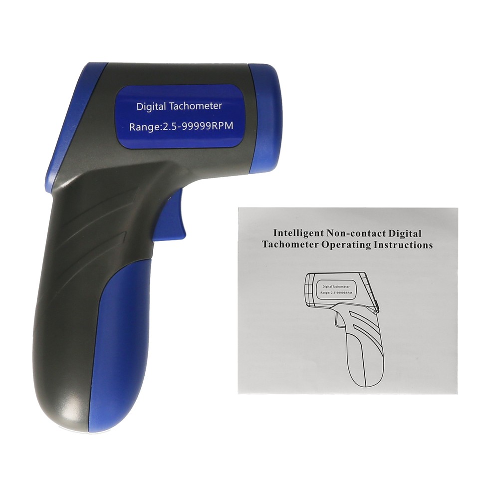 Digital Laser Tachometer Handheld RPM Meter Speedmeter Engine Motor ...