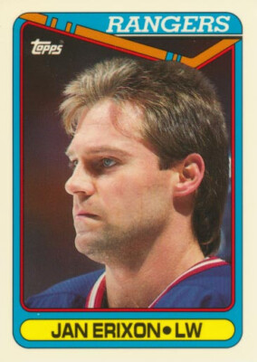 1990-91 Topps Tiffany #187 JAN ERIXON - New York Rangers | eBay.de