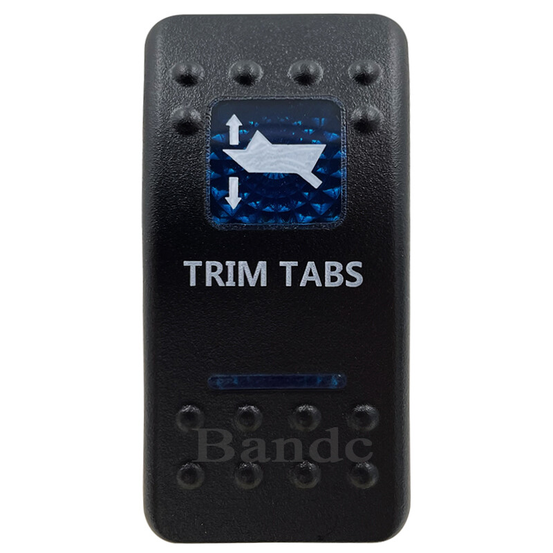 Blue Led Printed Rocker Switch Button For Car Marine Boat 12V ARB Style ...