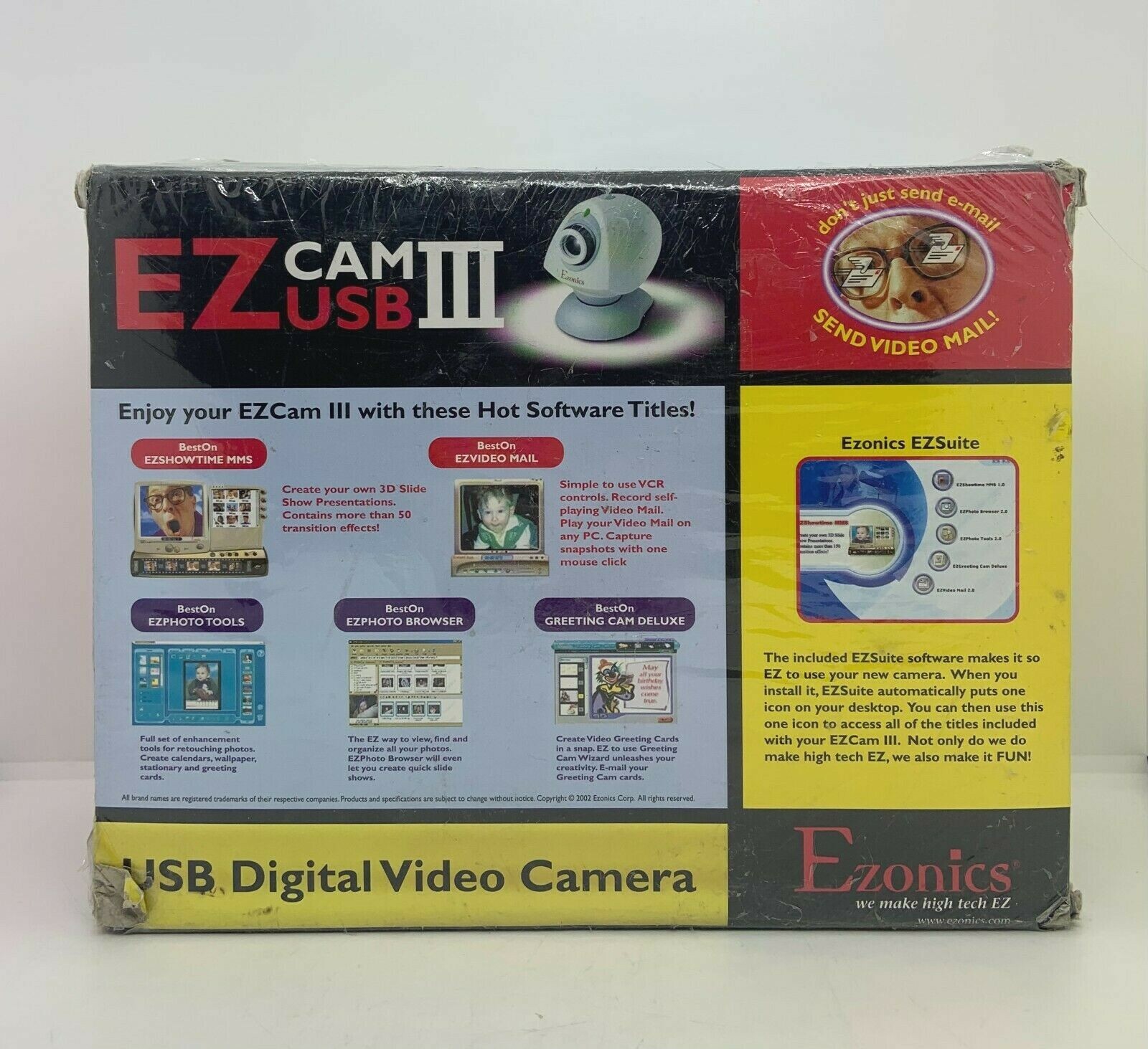 Ezonics EZ Web Cam III Model EZ-306 - Beige 3 in 1 PC Camera FREE ...