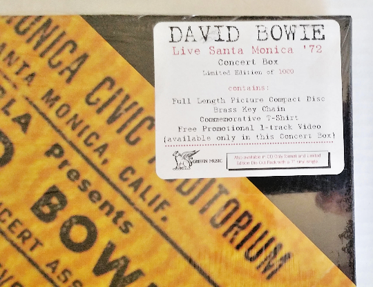 DAVID BOWIE Live Santa Monica '72 Concert Box LIMITED NEW CD VHS ...