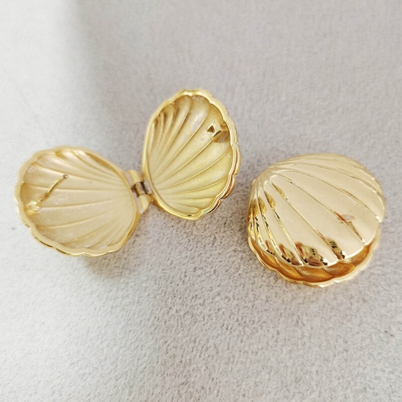 Small Shells Shaped Metal Earring Sweet Cool Studs Earring Cartilage ...