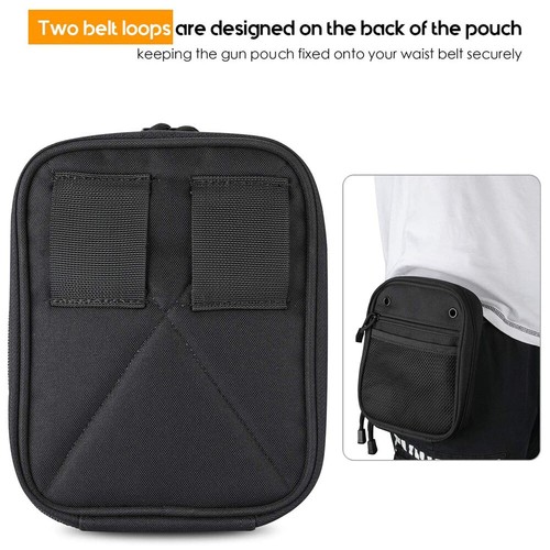 Tactical Concealed Gun Holster Pistol Pouch Holster Waist Pack EDC ...