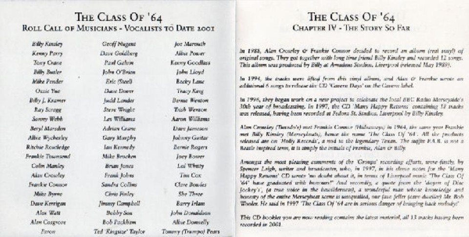 Chapter IV - The Story So Far... The Class Of '64 CD Free UK P&P Top ...