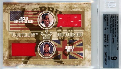 2009 SPORTKINGS JOYNER-KERSEE, LEWIS SPRING EXPO MEMORABILIA GOLD 1/1 ...
