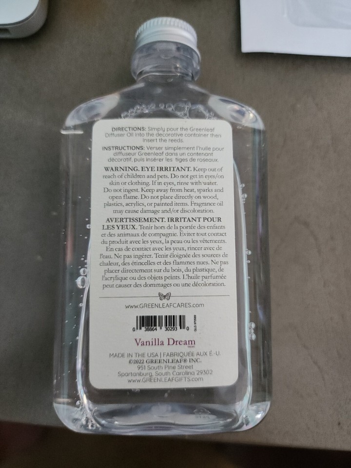 Greenleaf Reed - Diffuser Oil 8.5oz - Vanilla Dream Sweet Floral | eBay