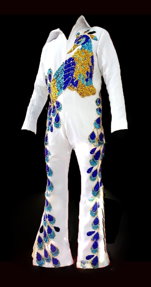 Elvis Peacock Jumpsuit Fashion Fit For A King