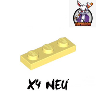 Lego® 4x 1x3 Plate Platte Bright Light Yellow Gelb 3623 Neuware | eBay.de