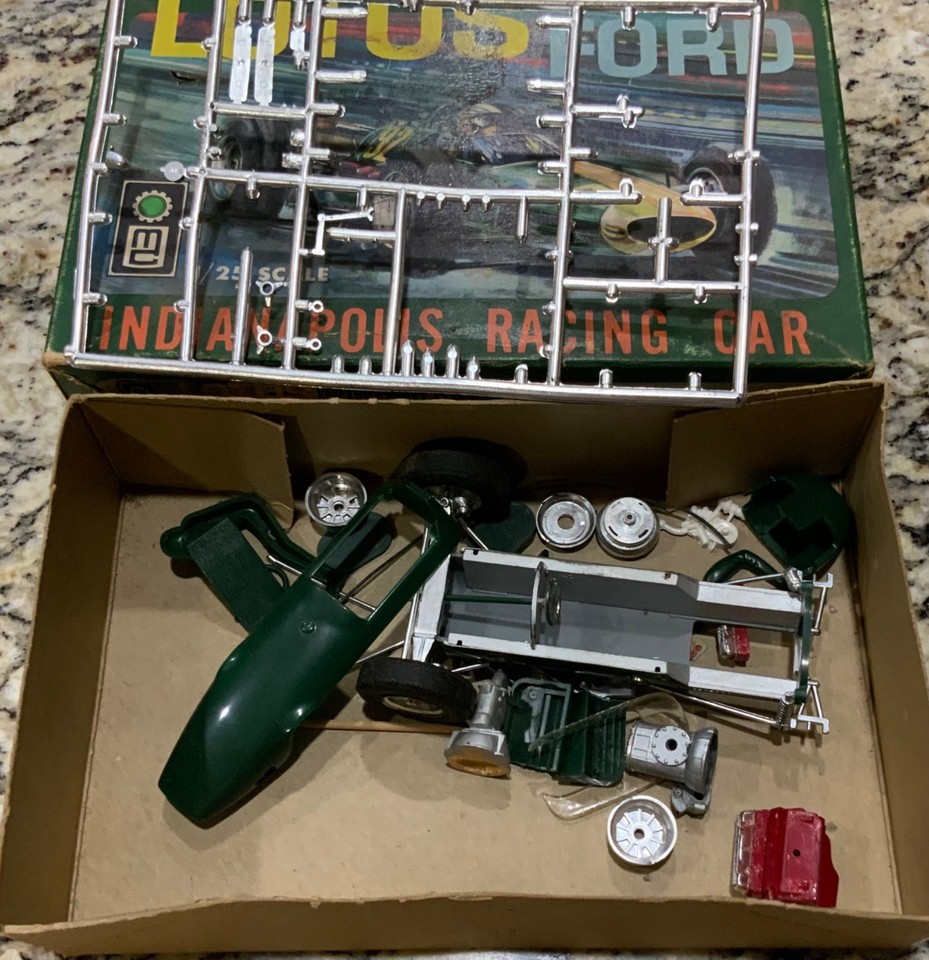 Vintage IMC Lotus Powered By Ford 1/25 Scale Model Kit Incomplete ...