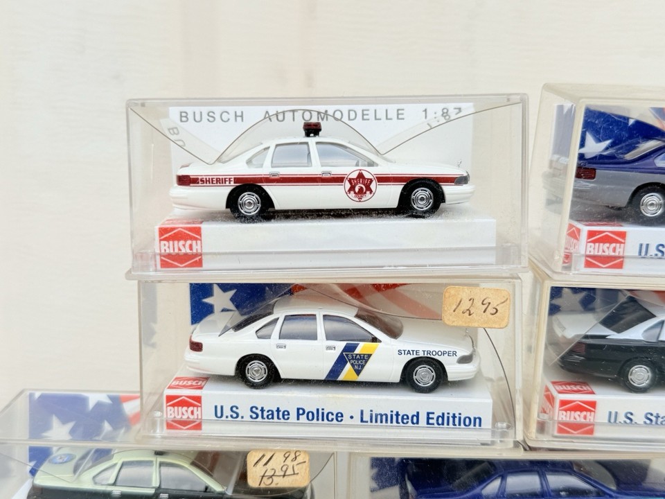 Busch Police 1:87 HO scale Lot of 10 | eBay