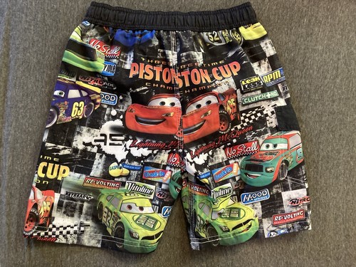 Disney Pixar Cars Boys Graphic Swim Shorts Suit Trunks 6 Kids Pool ...