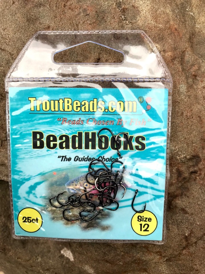 Troutbeads Hooks, One 25 Pack, Size # 12, Black Finish | eBay