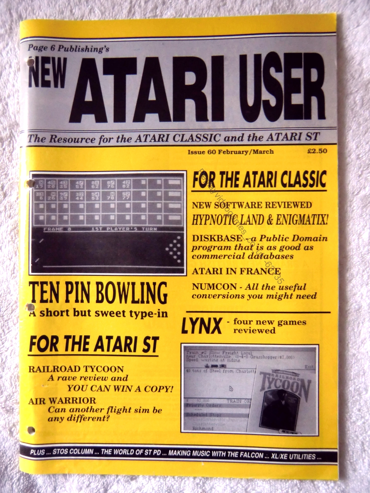 63135 Issue 60 New Atari User Magazine 1993 | eBay