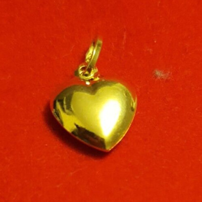 NEW 9ct Yellow Gold Heart Pendant 375 Charm 9KT Love | eBay