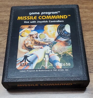 Vintage - 1981 Atari 2600 Missile Command Game Cartridge CX2638 | eBay