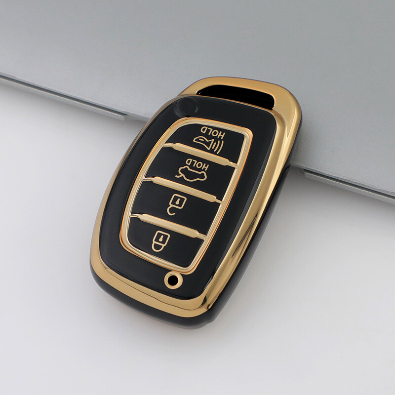 4 Button TPU Car Key Fob Cover For Hyundai Tucson Sonata Elantra Ioniq ...