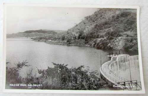 MAZOE DAM SALISBURY RHODESIA VINTAGE REAL PHOTO POSTCARD RPPC | eBay
