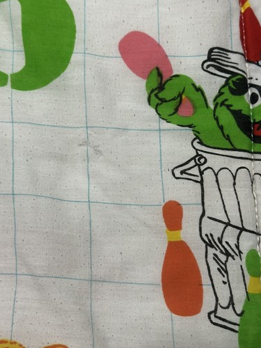 Vintage Sesame Street Muppets ‘Numbers’ Children’s Twin Comforter by JP ...