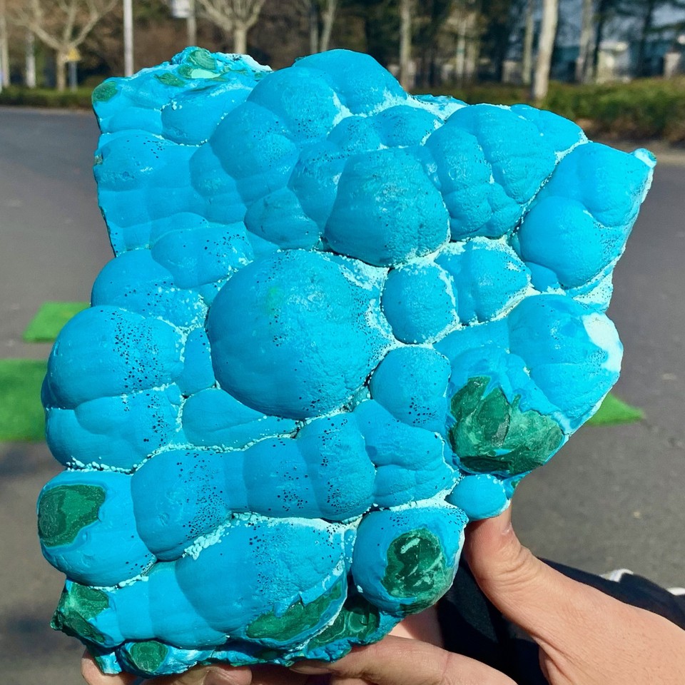 7.37LB Natural Chrysocolla/Malachite transparent cluster rough mineral ...