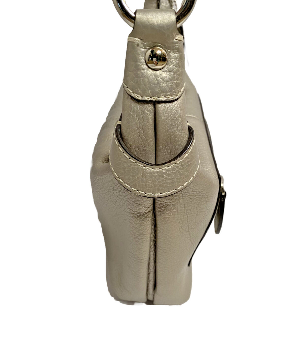 Coach Penelope SMALL HOBO METALLIC SILVER Pebbled Lea… - Gem