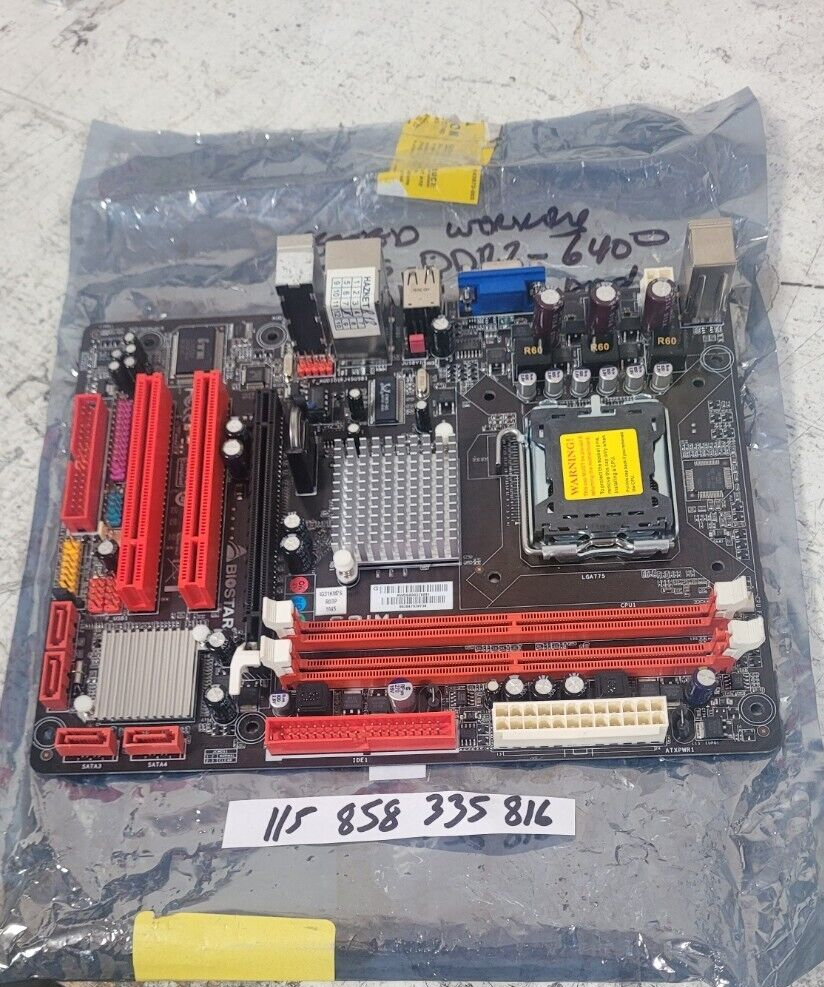 BIOSTAR G31M+ LGA 775 Intel G31 Micro ATX Intel Motherboard FW: VER 6.2 ...