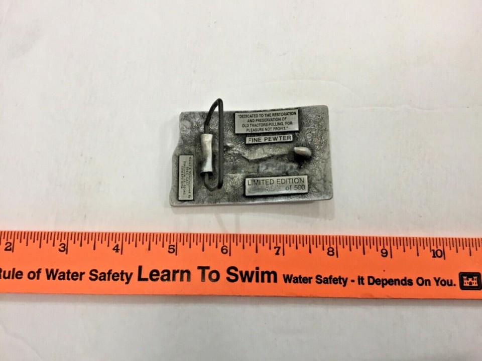Vintage Metal North Dakota Old Time Tractor Pullers Assoc belt buckle ...
