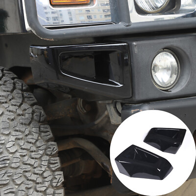 Glossy Black Front Bumper Side End Panel Cover Replace Fits 2003-09 ...