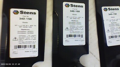 Stens 340-158 Stens Notched Air-Lift Blade *3PK* (OF1E4) | eBay