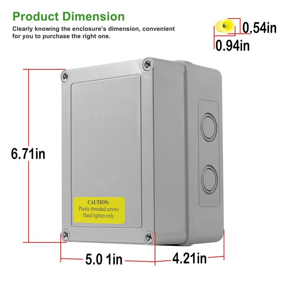 Pump Start Relay 1522 For Irrigation Systems3 HP / 110V / 220V 24V Coil ...