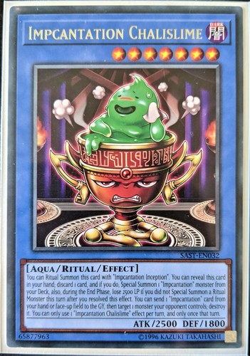 YuGiOh Impcantation Chalislime Rare SAST-EN032 | eBay