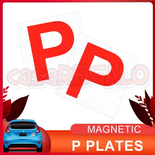 2x Magnetic Red P Plates P Plate FOR QLD Queensland | eBay Australia