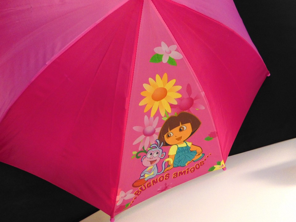 Toddler Girls Nickelodeon Dora the Explorer Pink Rain Umbrella Buenos ...