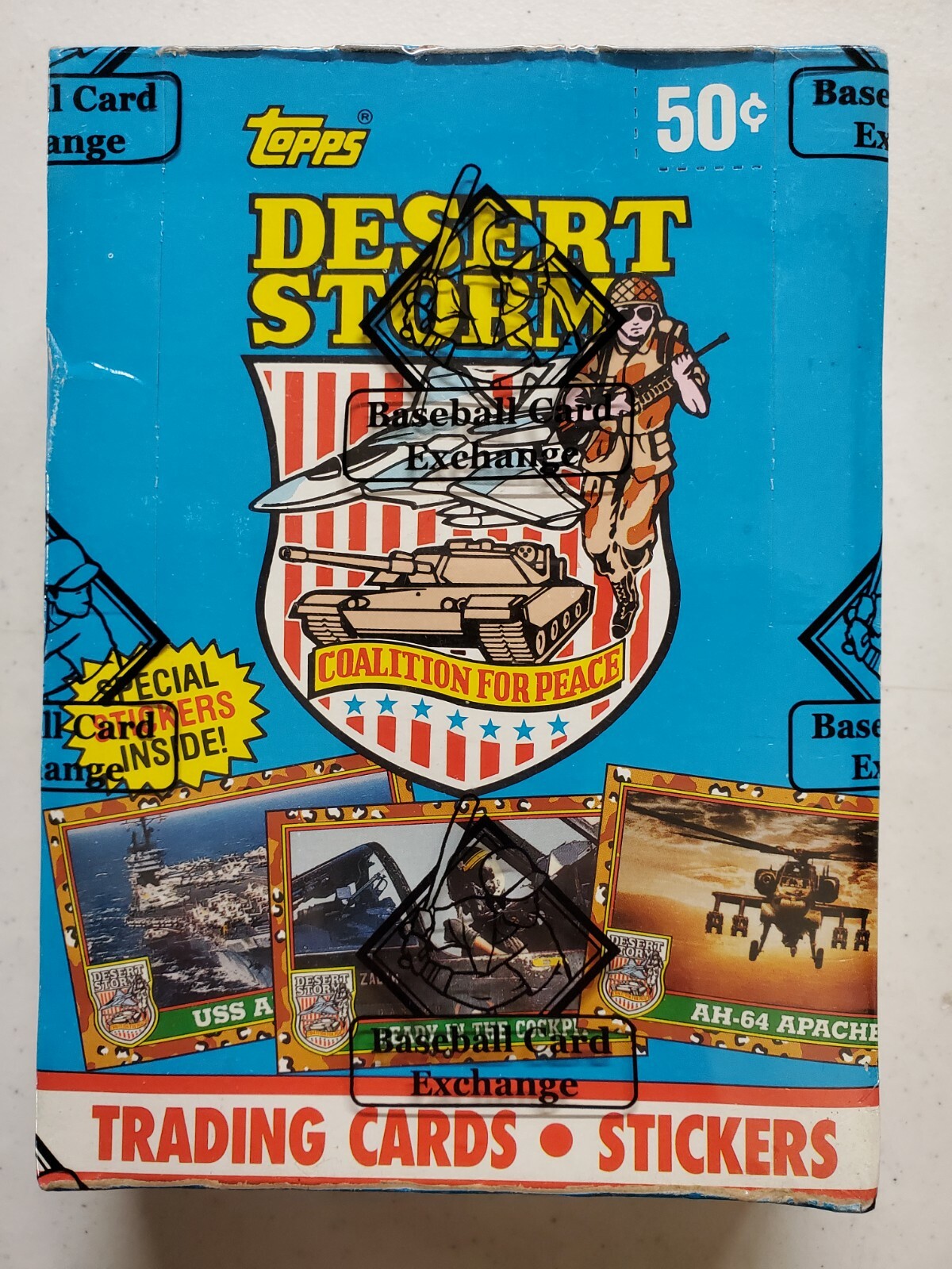 1991 Topps Desert Storm Series 1 Unopened Wax Box BBCE 36 Count Trading ...