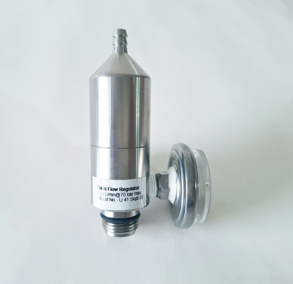 SGI Special Gas Instruments Fixed Flow Regulator 0.5L/Mn @ 70 bar | eBay