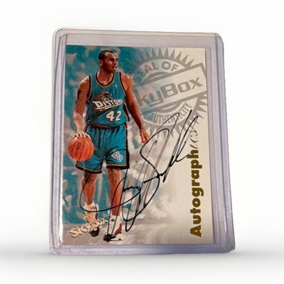 SkyBox Autographics Jerry Stackhouse Detroit Pistons 1996 Signed Card ...