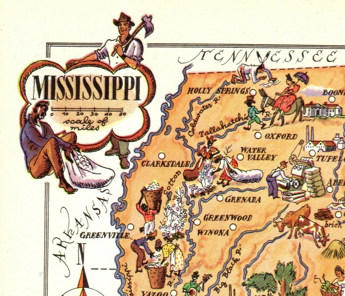 Mississippi State Map