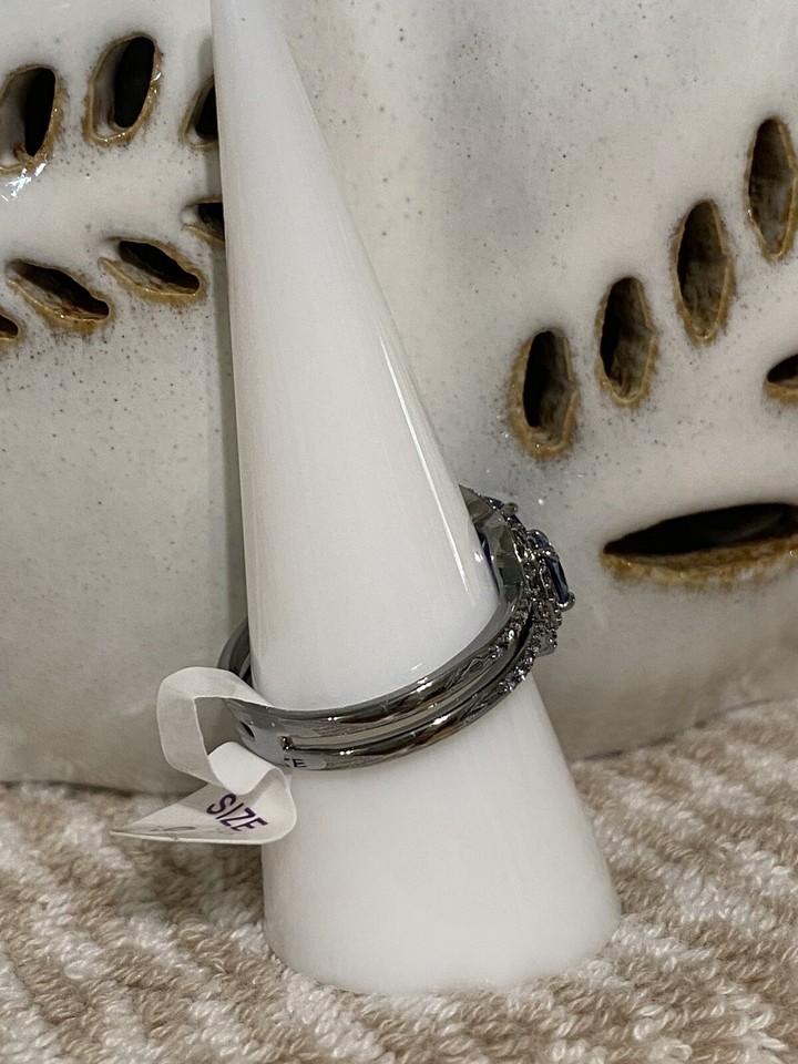 Bomb Party Ring RBP6636 Simply Gifted Light Sapphire CZ Ring Size 9 NWT ...