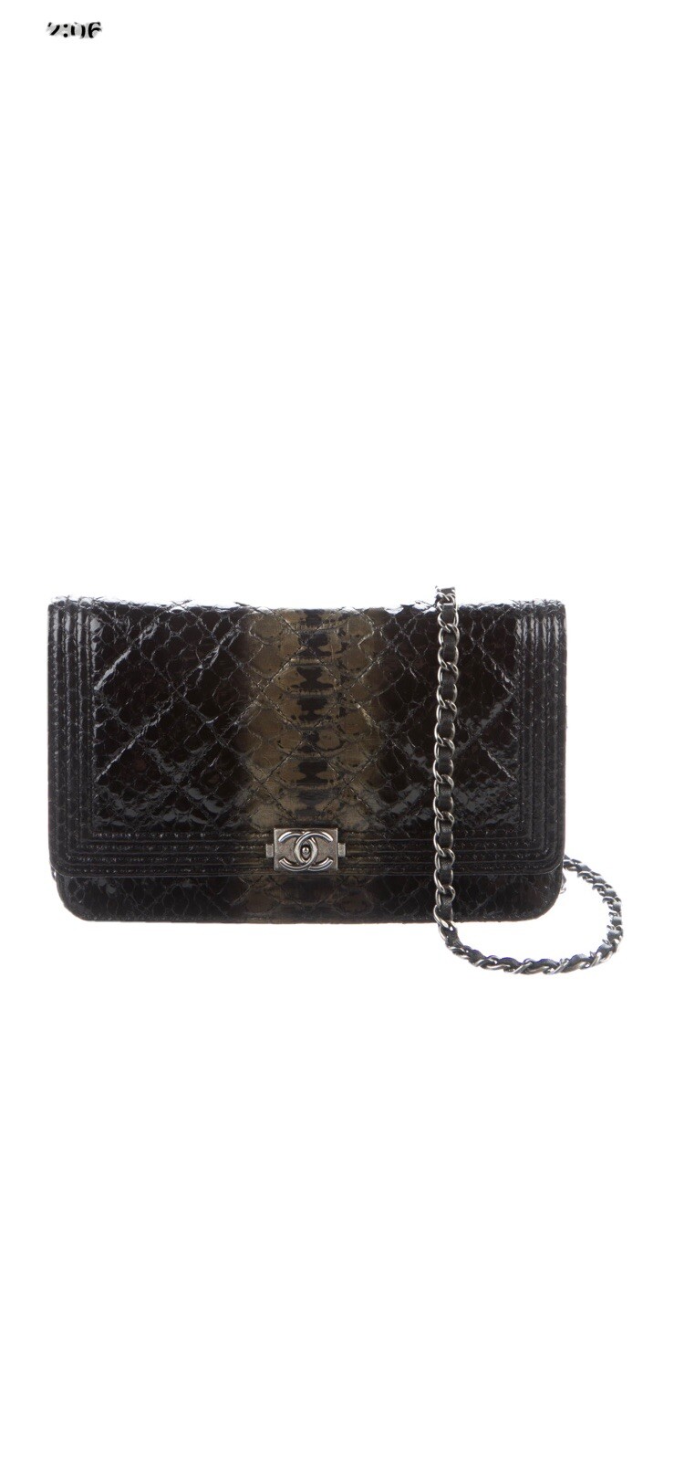 chanel python boy wallet on chain | eBay