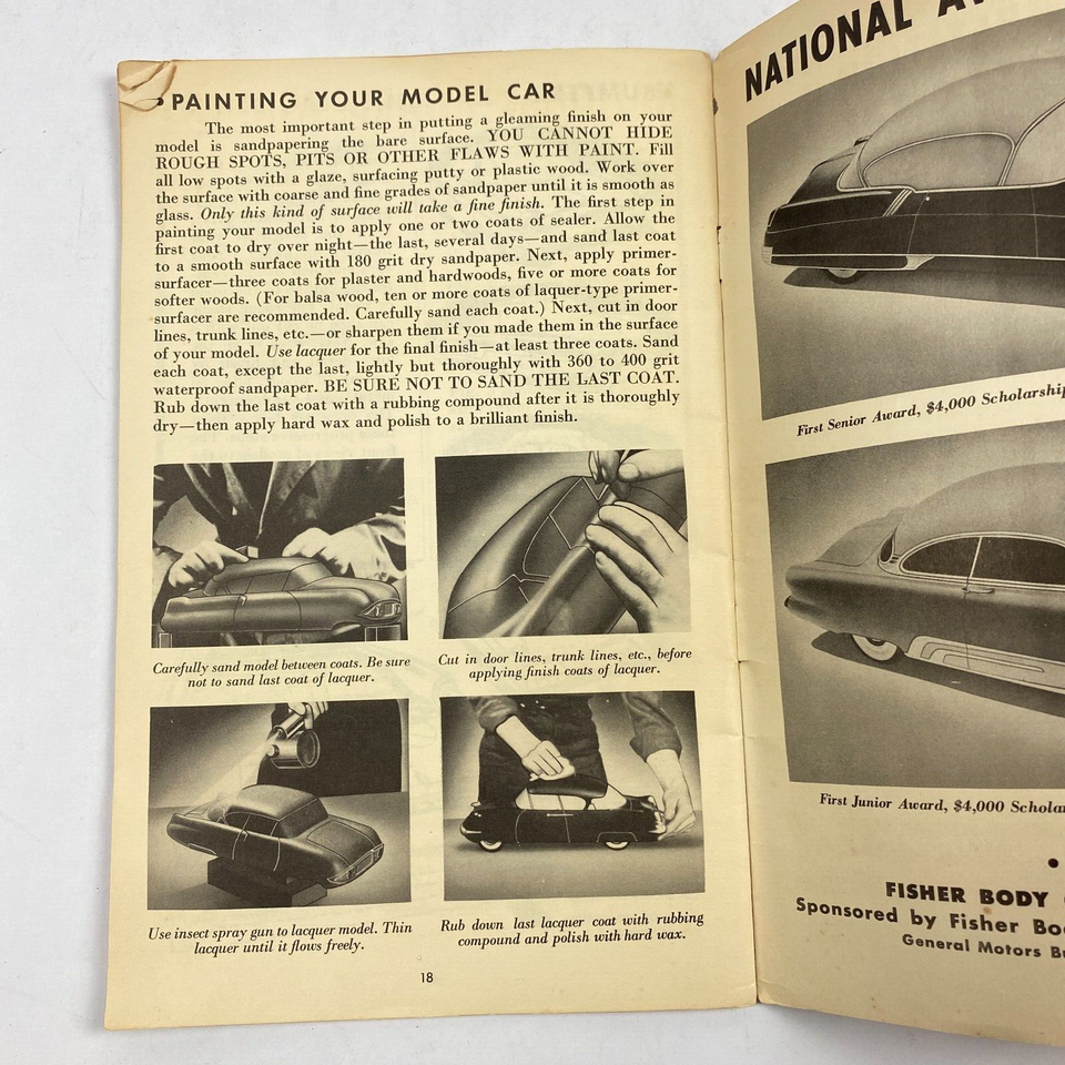 1954 Fisher Body Craftsman's Guild Designing Building Modeling Car Auto ...