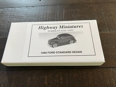 Jordan Highway Miniatures 1940 Ford Standard Sedan HO Scale 360-225 | eBay