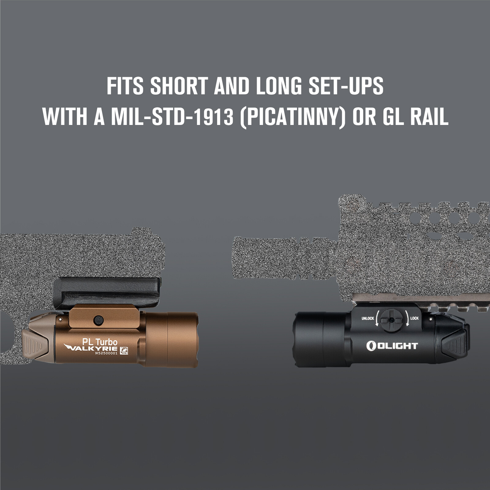 Olight PL Turbo Valkyrie Rail Mounted Light Weaponlight Tactical Light ...