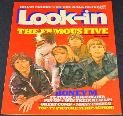 LOOK-IN Magazine No. 35; 8/26/1978 BONEY M PIN-UP / THE FAMOUS FIVE ...