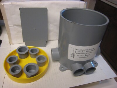 Arlington FLBC4502 Non-Metallic Concrete Floor Box w/ 6 Conduit Hubs | eBay