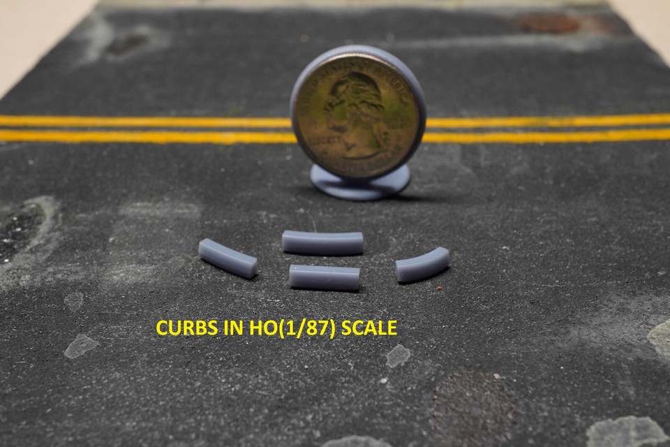 EUROPEAN STYLE ROAD CURBS DIORAMA SCALE 1:35 O(1:48) 1/72 HO(1/87 ...
