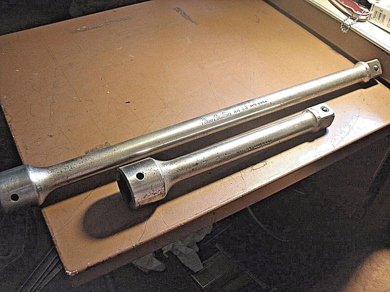 VINTAGE NEW BRITAIN TOOLS NH LOT OF 2 SOCKET EXTENSIONS 3/4" DRIVE 8 ...